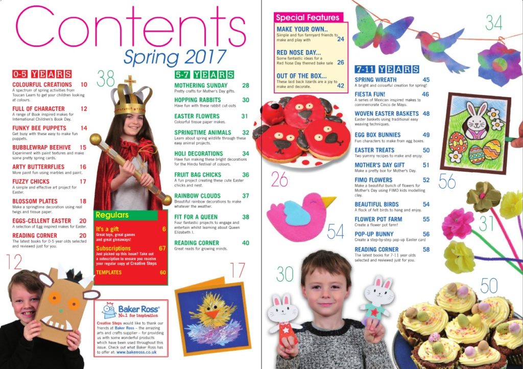 Spring 2017 issue contents - Creative Steps - Creative Steps