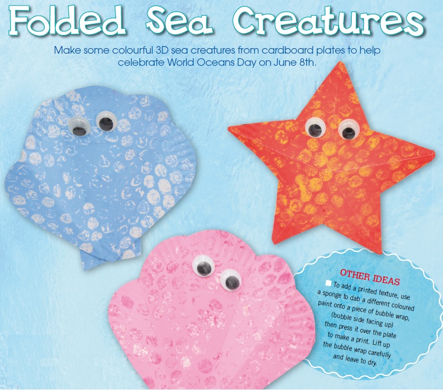 Folded Sea Creatures - Creative Steps - Creative Steps